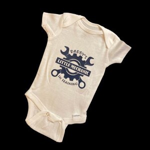 Daddy's Little Mechanic in Training Onesies® One Piece Baby Toddler ...