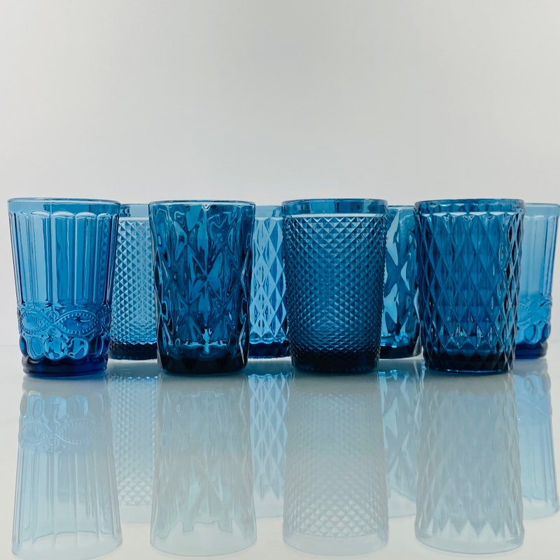 Blue Glassware - Etsy