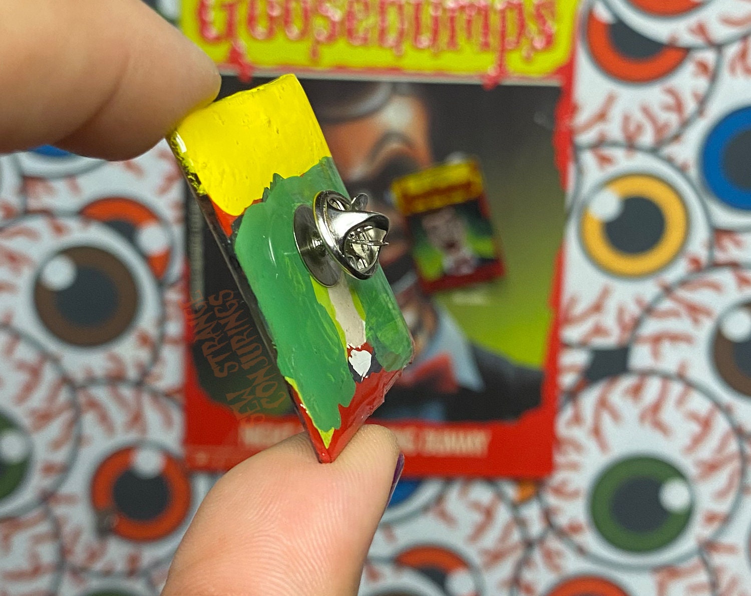 Goosebumps Night of the Living Dummy Pin Handmade - Etsy