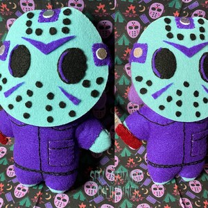 Jason Felt Doll, NES Colors, Made to Order Friday the 13th Video Game ...