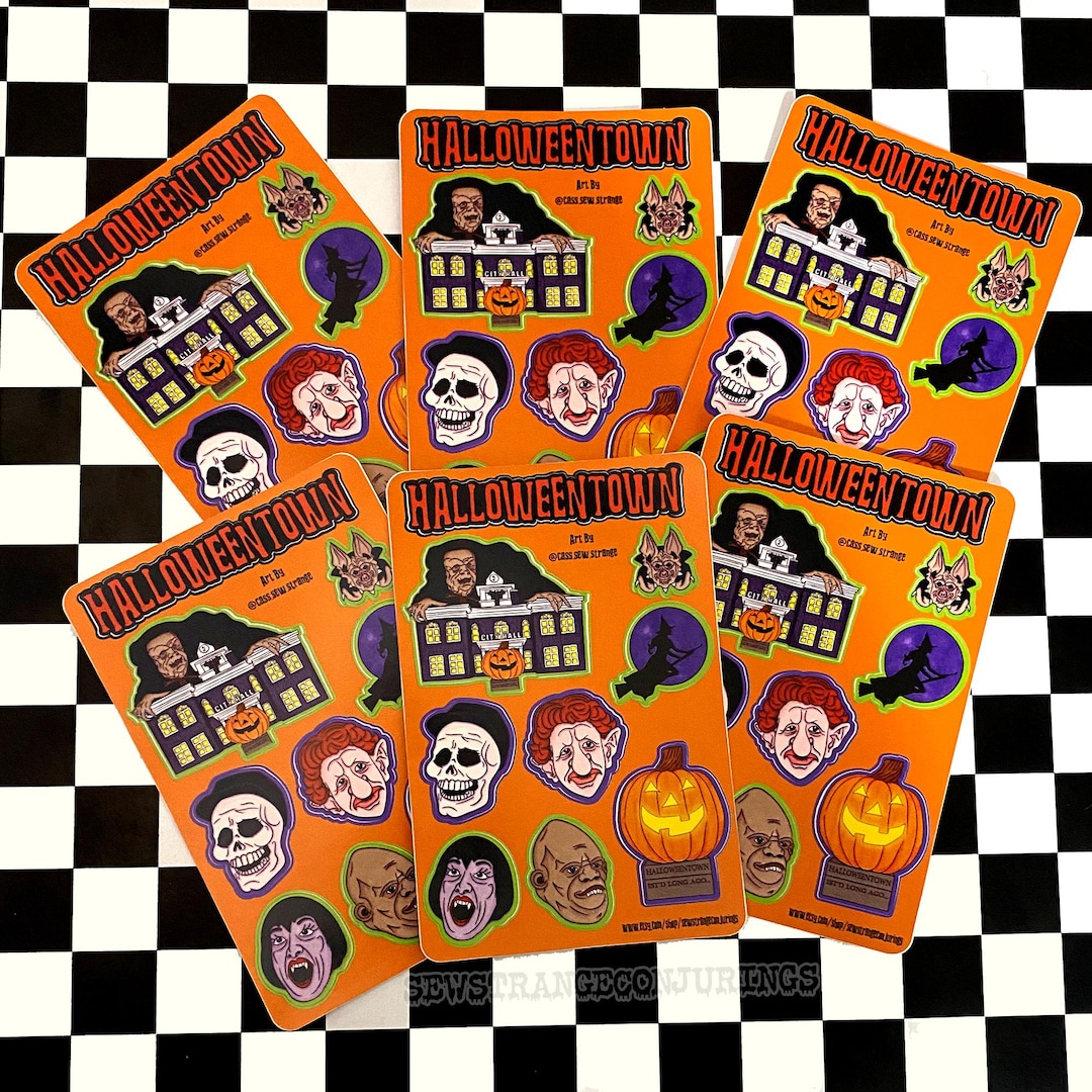 Halloweentown Sticker Sheet, Digital Illustration Fan Art - Etsy