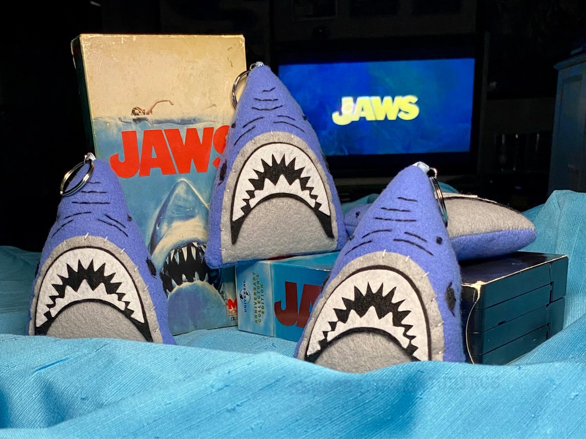 Jaws Plushie Keychain, Bruce the Shark Inspired Felt Doll - Etsy