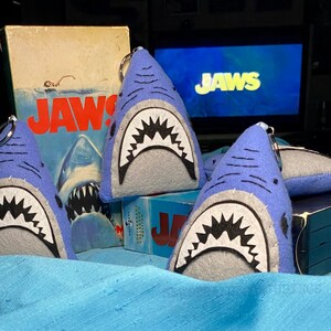 Jaws Plushie Keychain, Bruce the Shark Inspired Felt Doll - Etsy