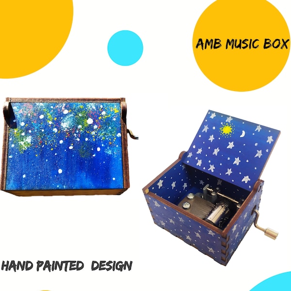 Hand Crank Paper Music Box - Etsy UK