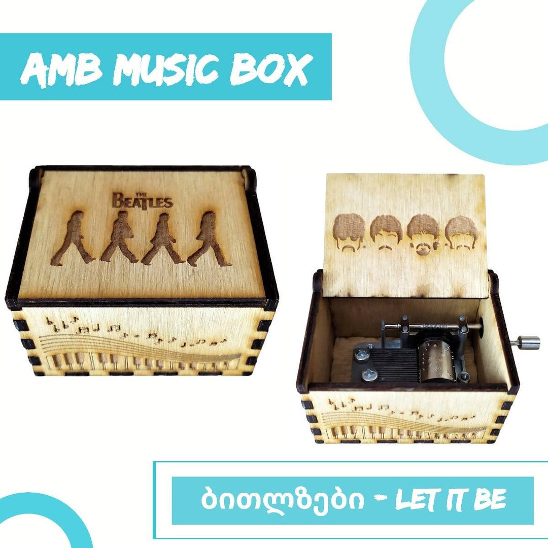 Music Box, the Beatles - Let It Be, Hand Crank Music Box, for Father ...