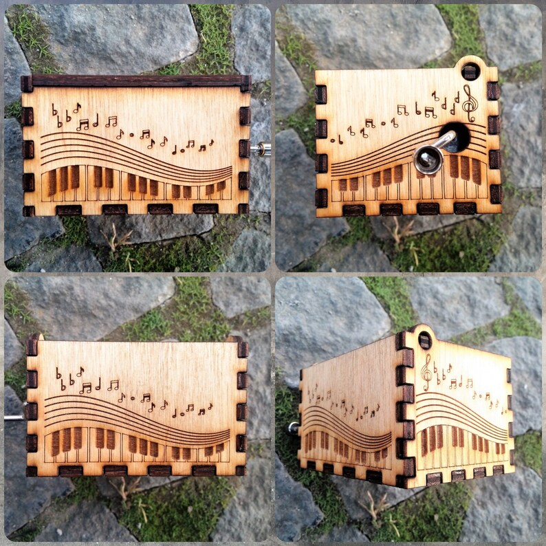 Moonlight Sonata, Beethoven, Hand Crank Music Box, Piano Gifts ...
