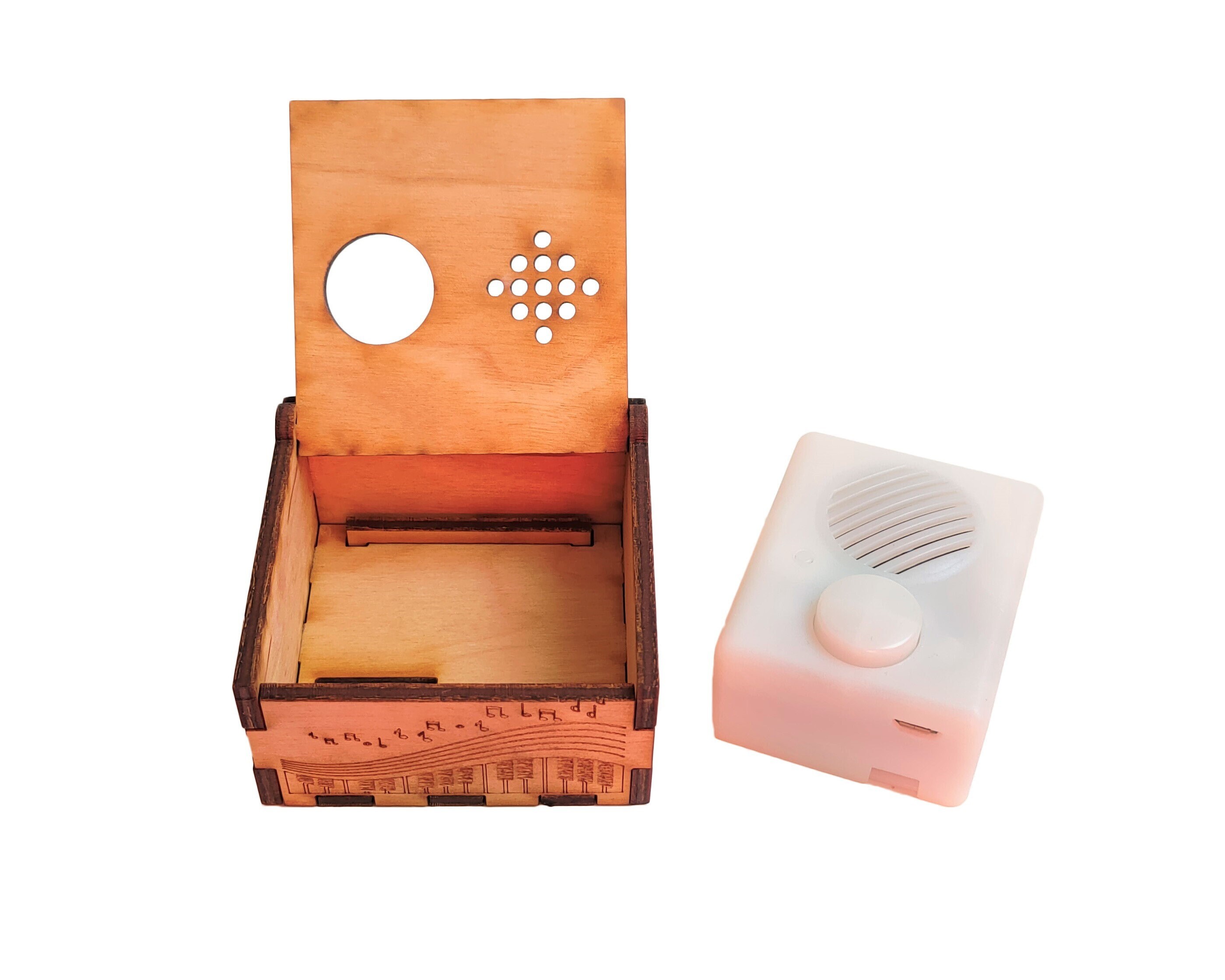 Custom Song and Melody, Custom Engraved Music Box / Personalized Wooden ...