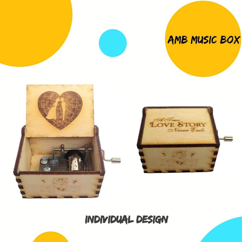 Music Box Love Story Best Gift Ever Hand-cranked Size: - Etsy