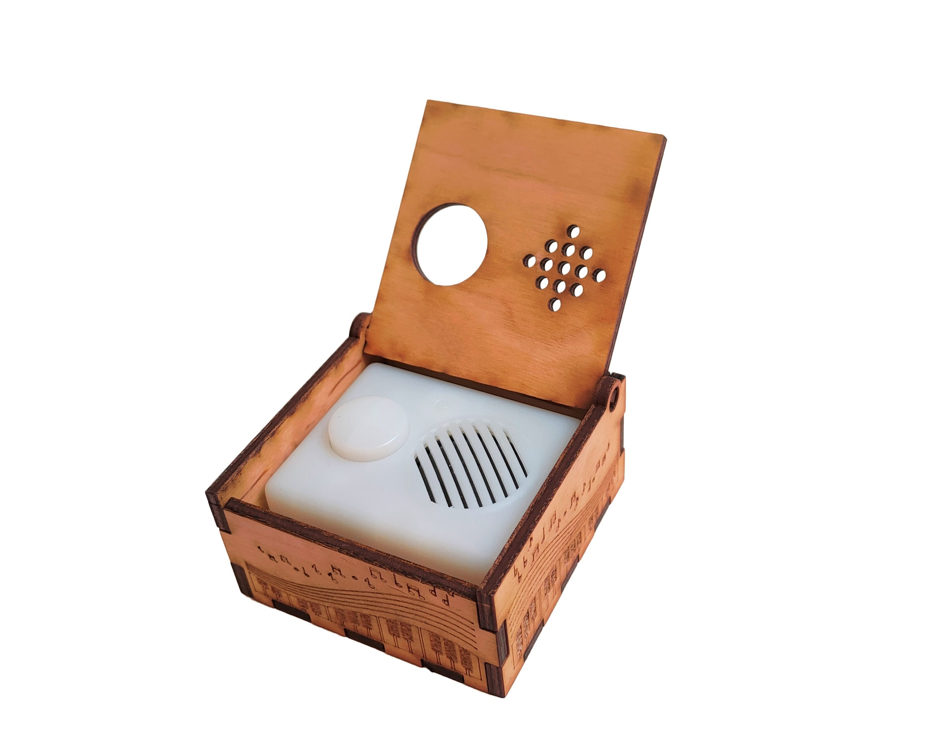 Custom Song and Melody, Custom Engraved Music Box / Personalized Wooden ...