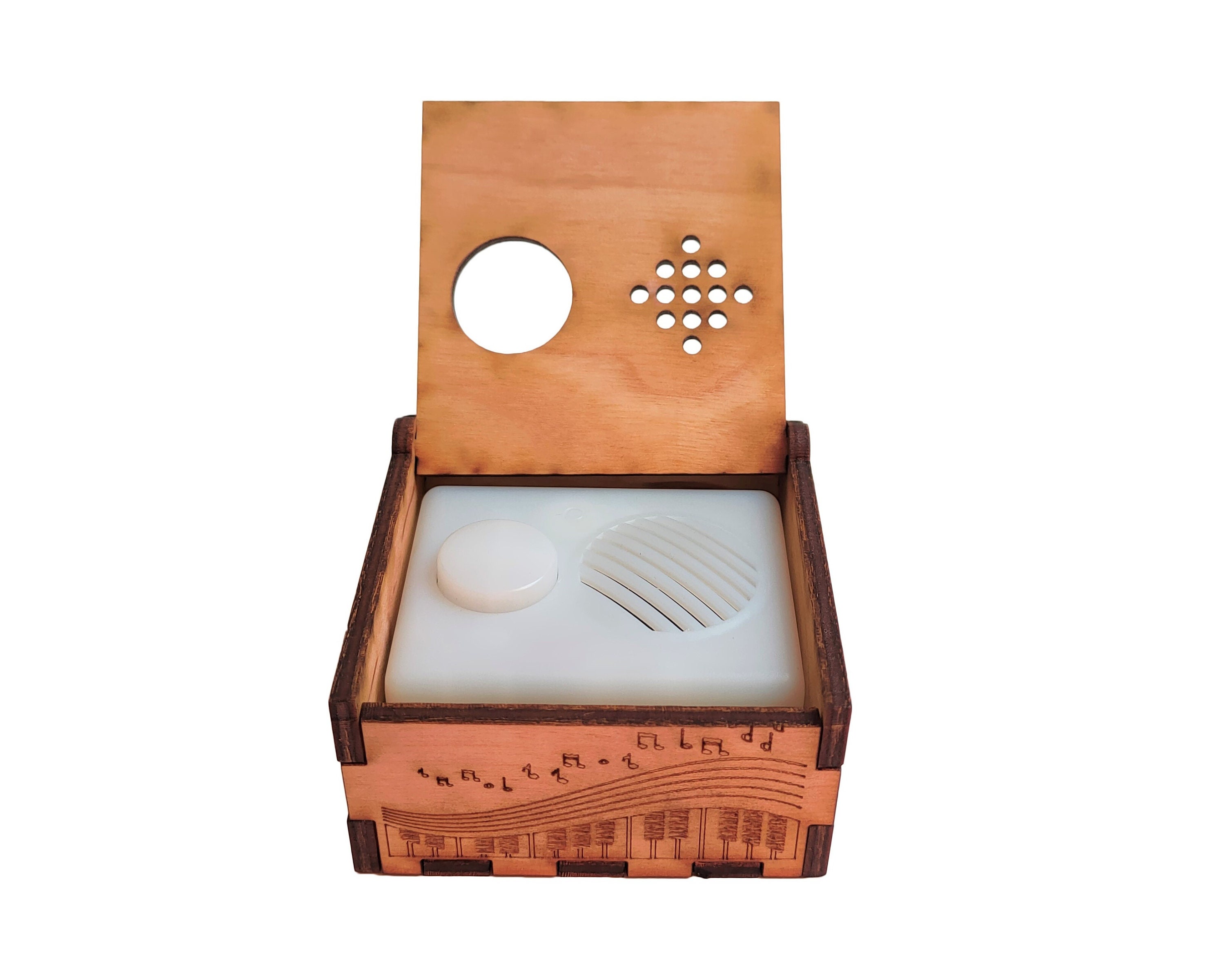 Custom Song and Melody, Custom Engraved Music Box / Personalized Wooden ...