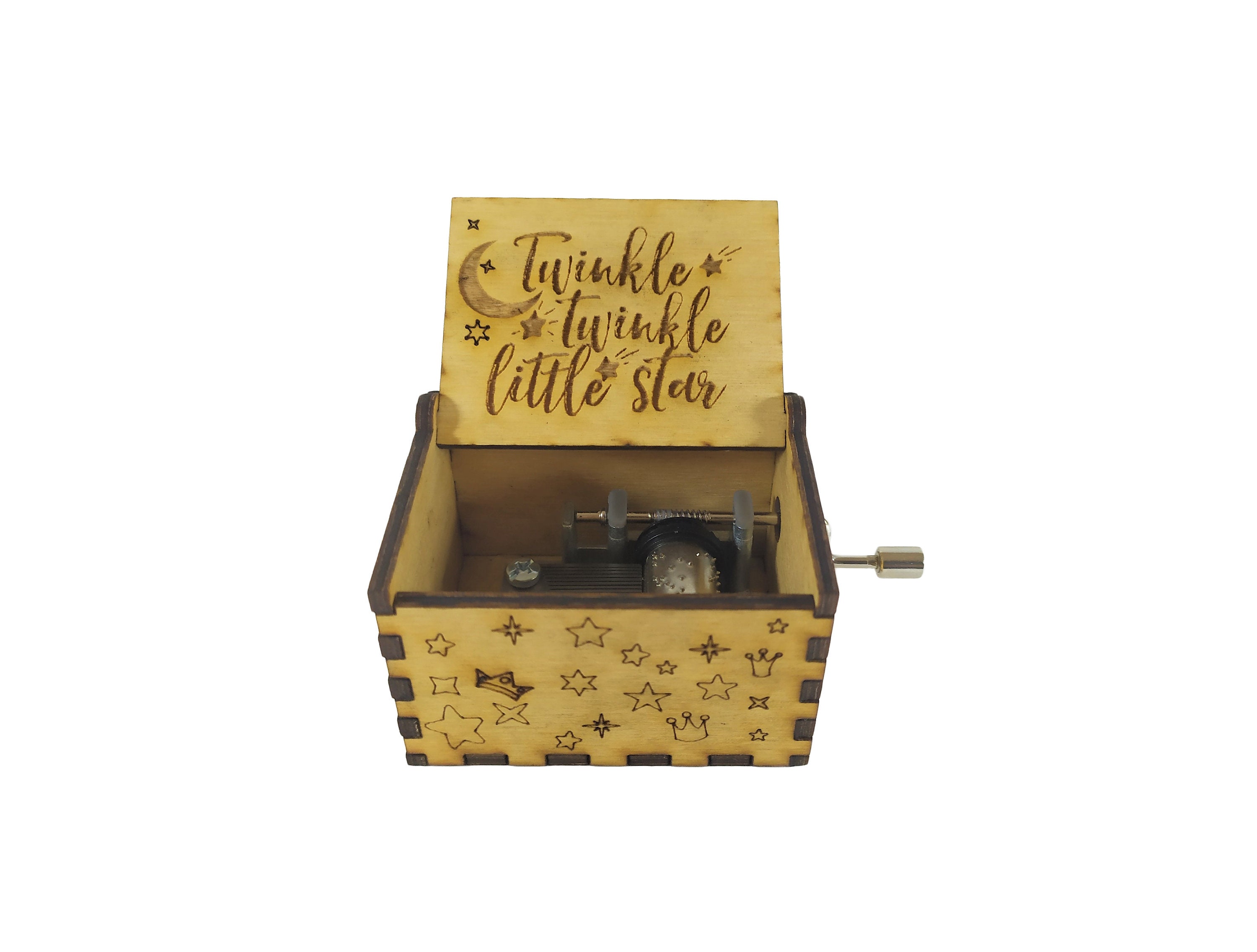 Twinkle Twinkle Little Star Music Box • Wooden Baby Gift • Nursery ...