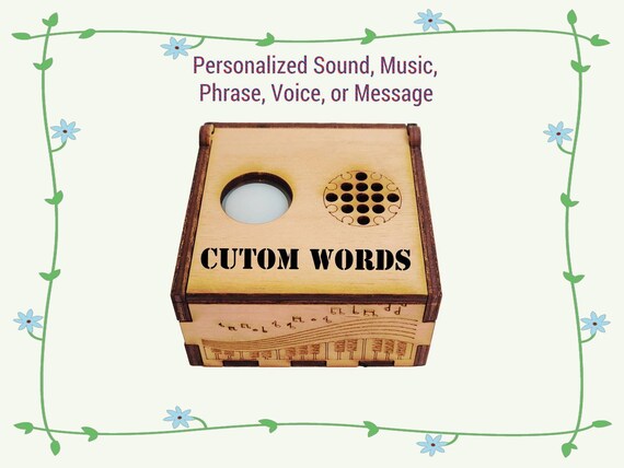 Custom Song and Melody Custom Engraved Music Box / - Etsy