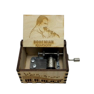 Music Box, Bohemian Rhapsody QUEEN, Best Gift Ever, Hand-cranked, Size ...
