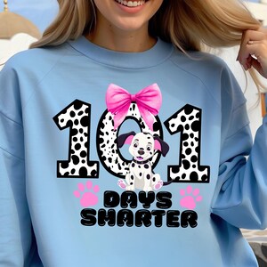 101 Days of School PNG, Dalmatian Dog School Design, 101 Days Smarter ...