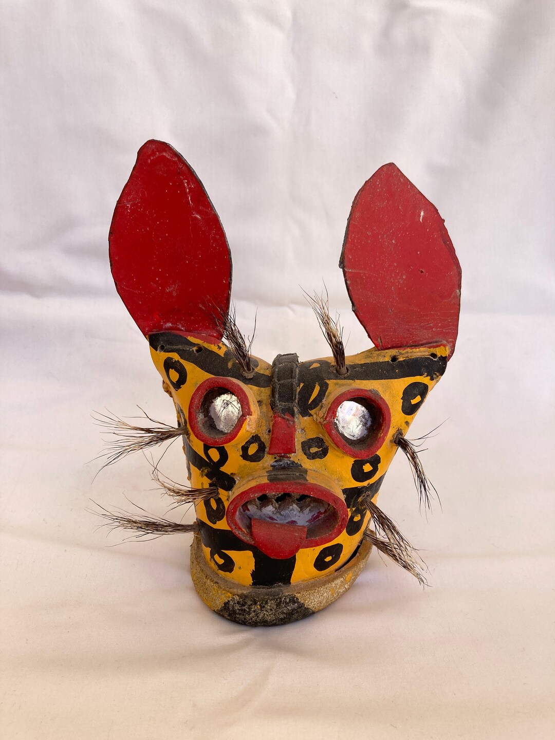 Mexican Tiger Mask yellowguerrero Decorative Interior Art Mexico - Etsy