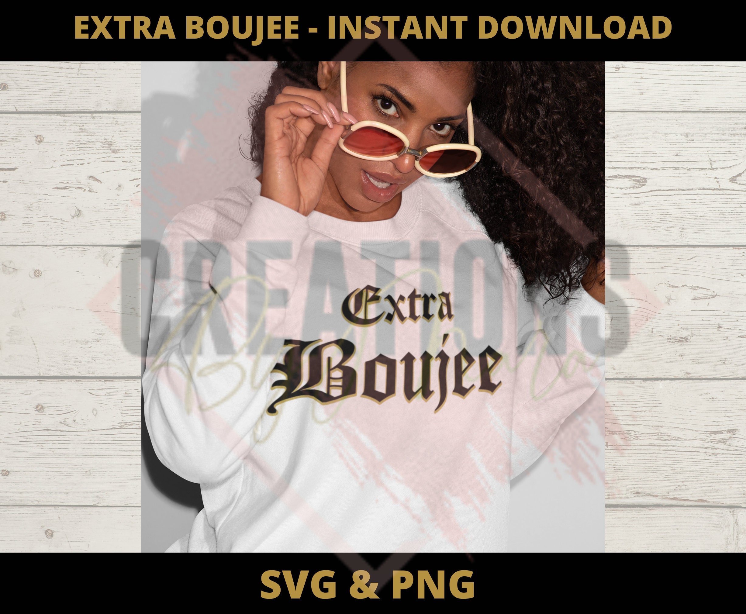 Boujee SVG and PNG Bundle - Etsy