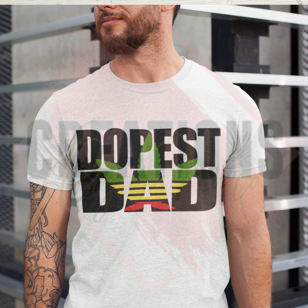 Dopest Dad Knockout Svg and Png, Fathers Day Svg and Png - Etsy