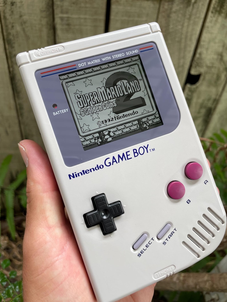 Nintendo Gameboy DMG Grey IPS Backlit Screen Reburbished Handheld Video ...
