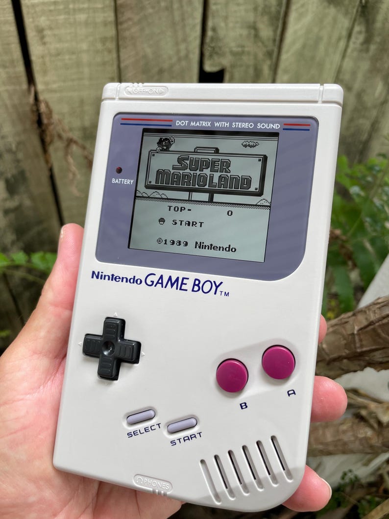 Nintendo Gameboy DMG Grey IPS Backlit Screen Reburbished Handheld Video ...