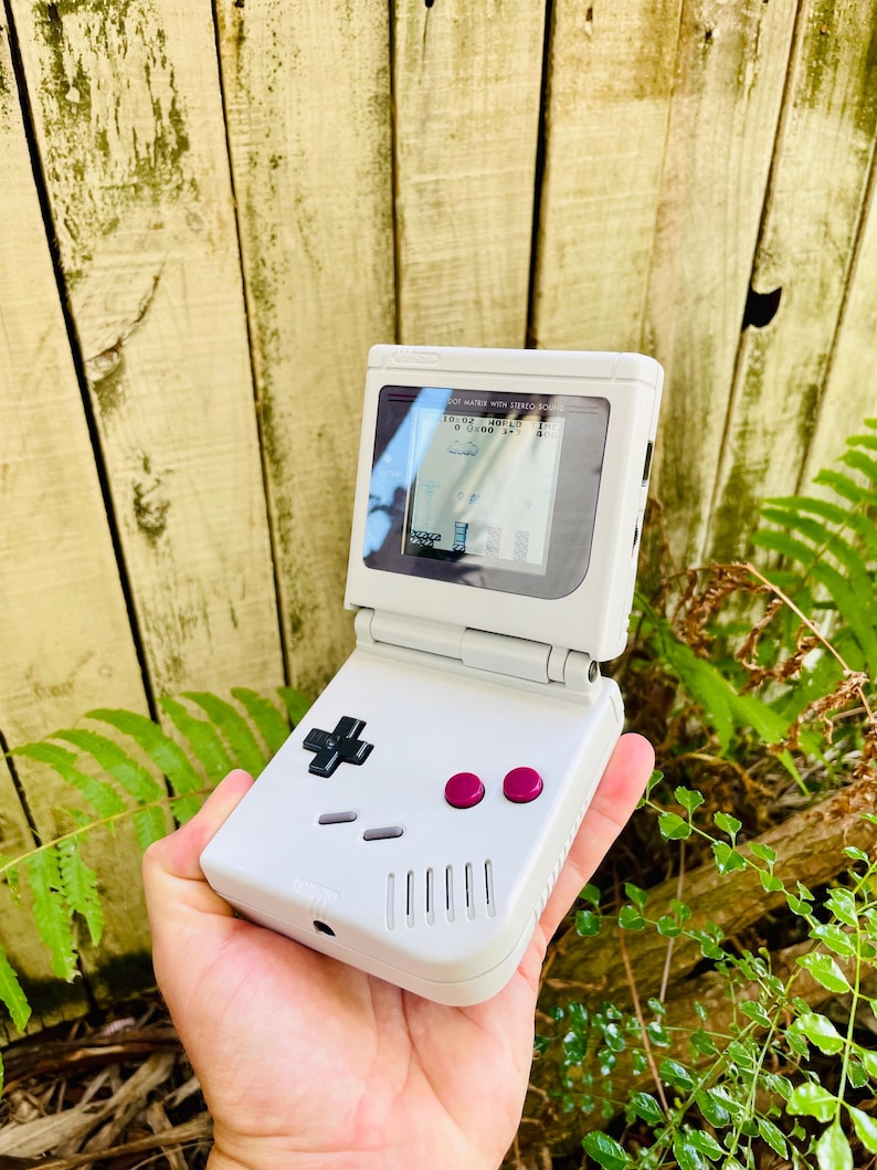 Gameboy DMG SP Flip Custom Handmade Retro Console IPS Backlit Screen - Etsy