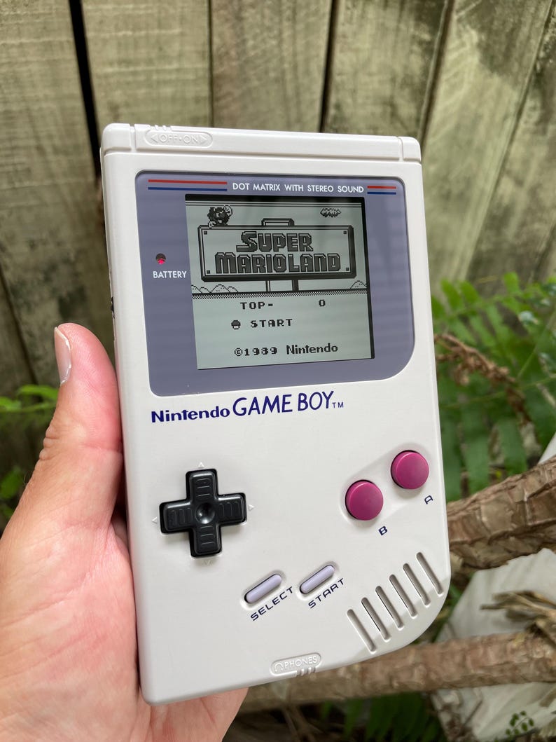 Nintendo Gameboy DMG Grey IPS Backlit Screen Reburbished Handheld Video ...