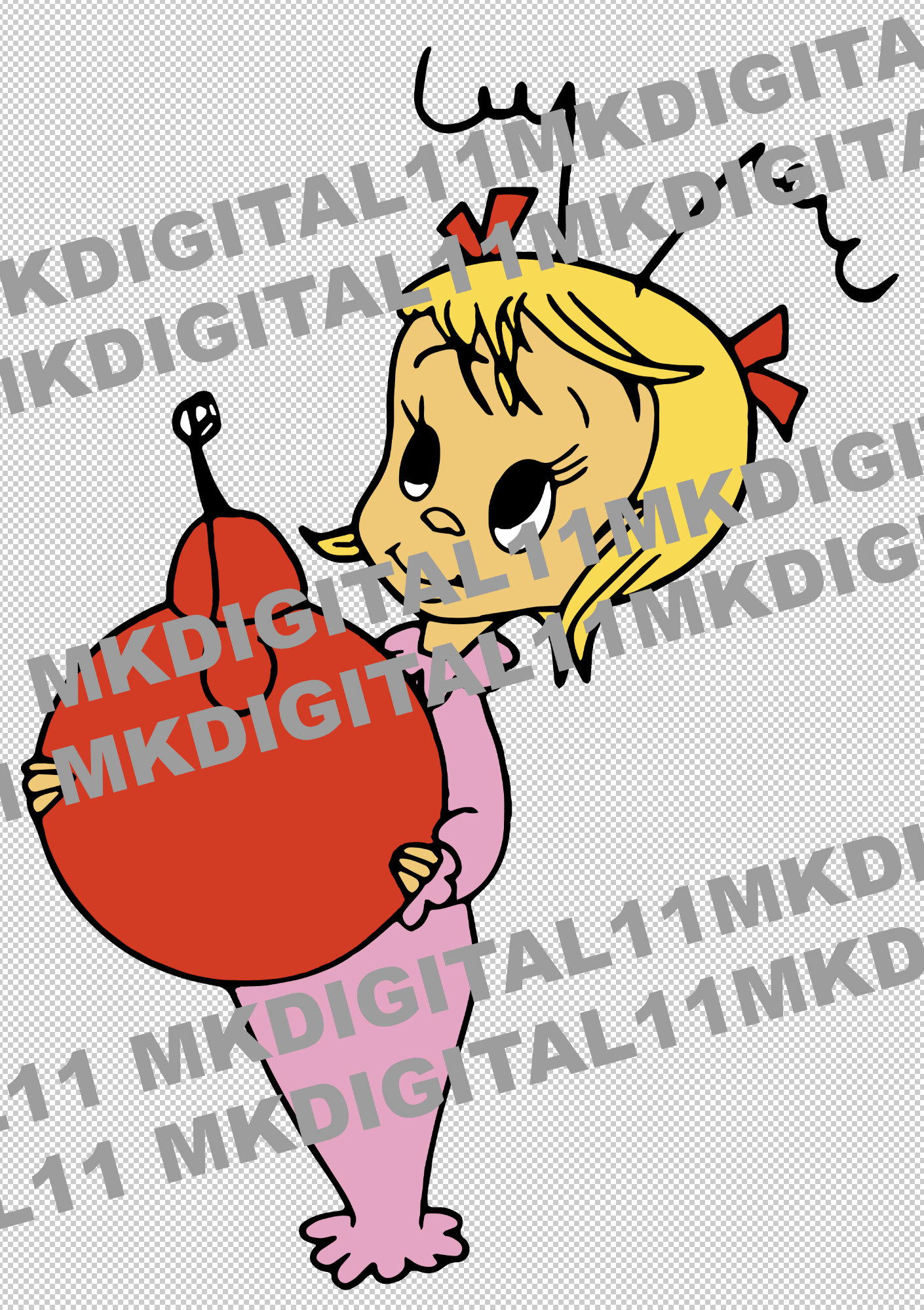 DIY Cindy Lou Who Cut Out PHOTOSHOP File. Whoville Grinch - Etsy