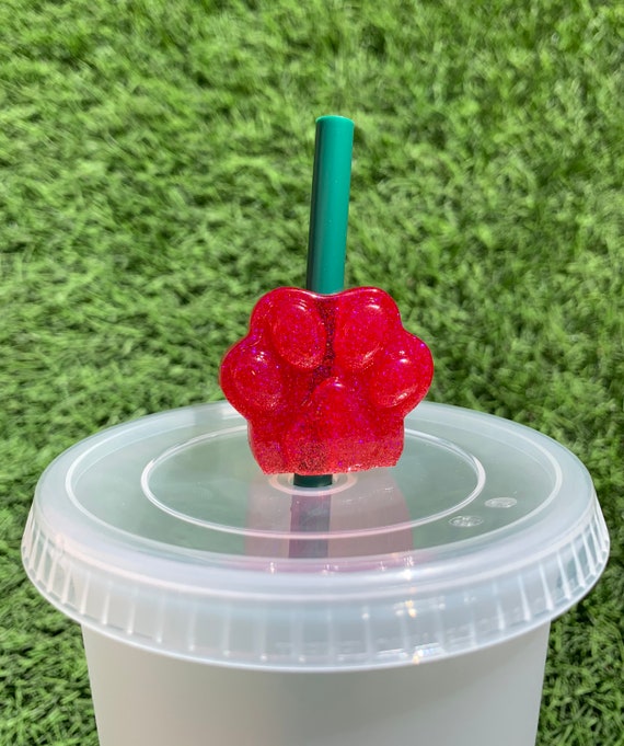 Craft Supplies & Tools Molding & Casting Paw print silicone straw ...