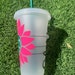 Personalized Flower Reusable Cold Cup - Etsy