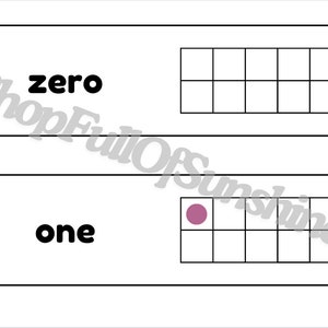 Numbers 0-10 Words With Tens Frame - Etsy