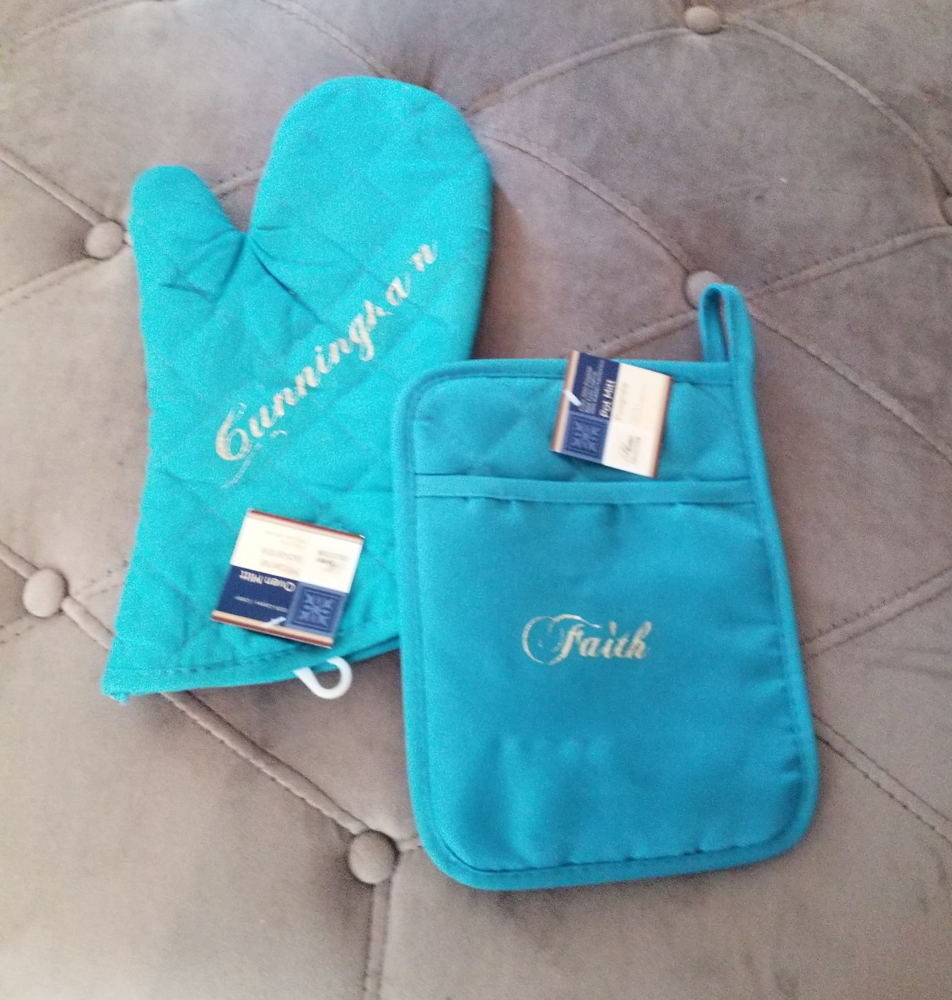 Personalized Kitchen Sets, Custom Kitchen Sets, Personalized Potholders ...