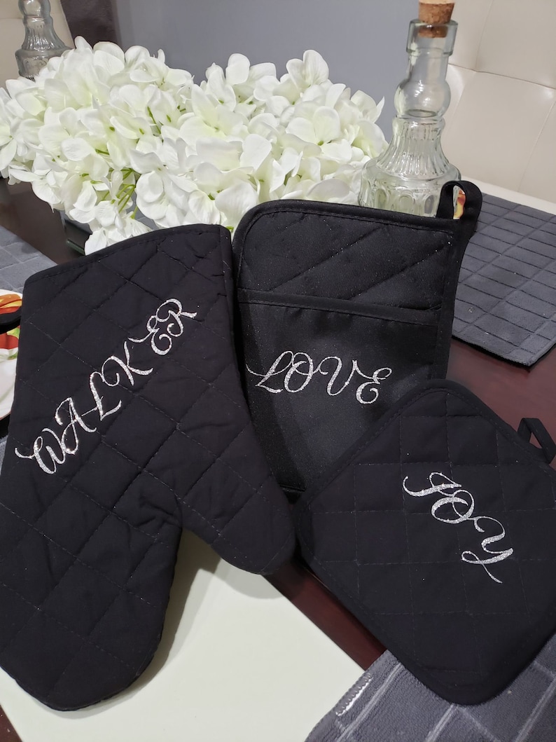 Personalized Kitchen Sets, Custom Kitchen Sets, Personalized Potholders ...