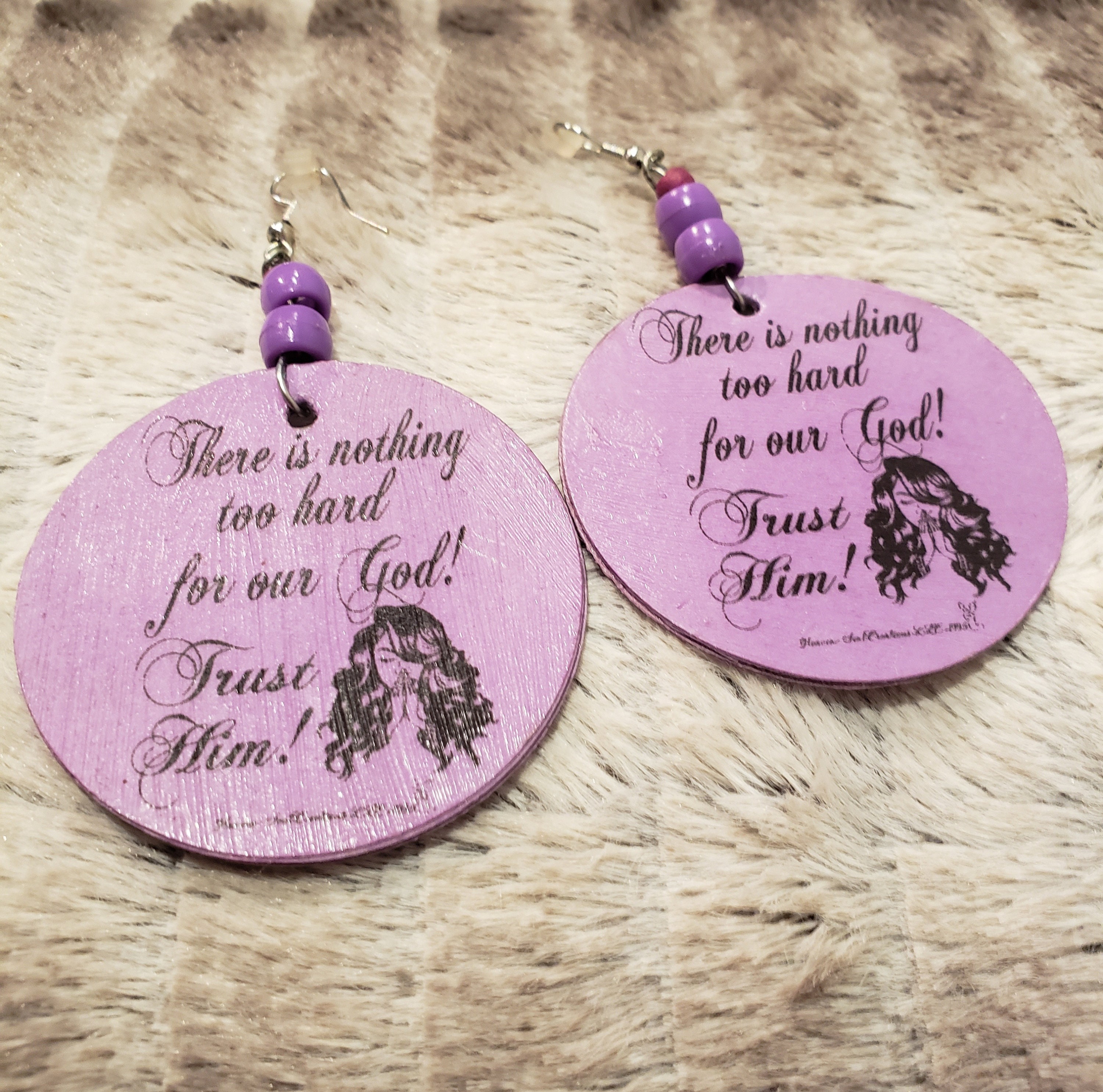 Christian Earrings, Bible Scripture Earrings, Inspirational Earrings ...