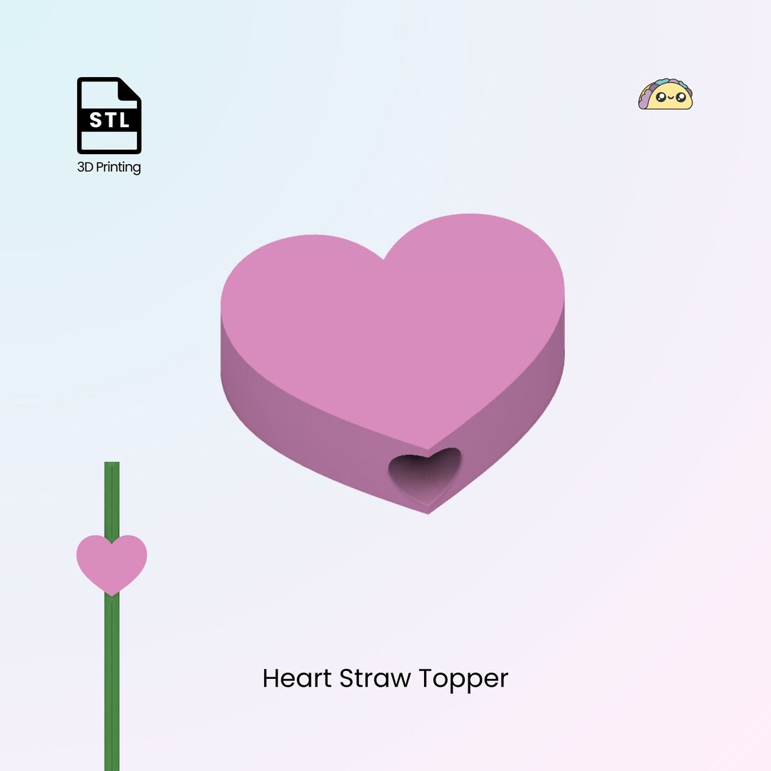 Heart Straw Topper, Straw Cover Stanley Cup, Tumbler Straw Buddy Gift ...