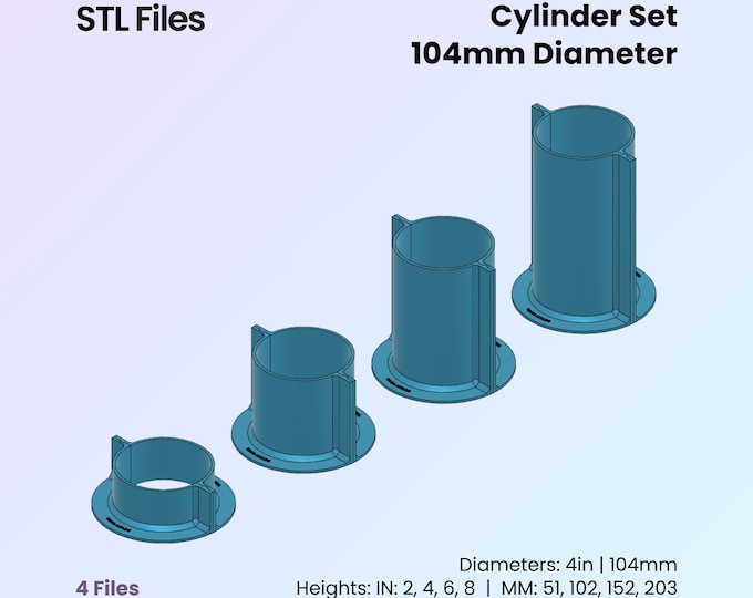 3D Files mold Master Cylinder Box STL Pack for Silicone Mold Makers ...