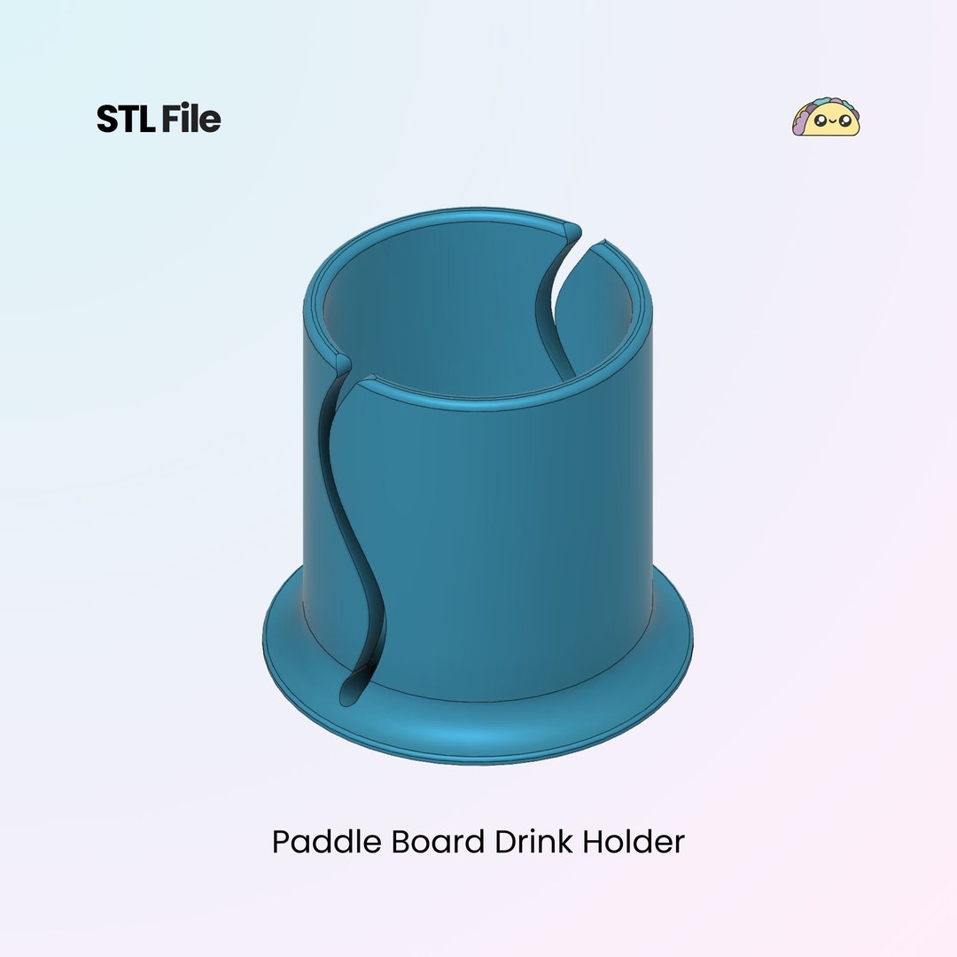 Paddleboard Cup Holder 3D Model: SUP Drink Accessory (3in Diameter STL ...