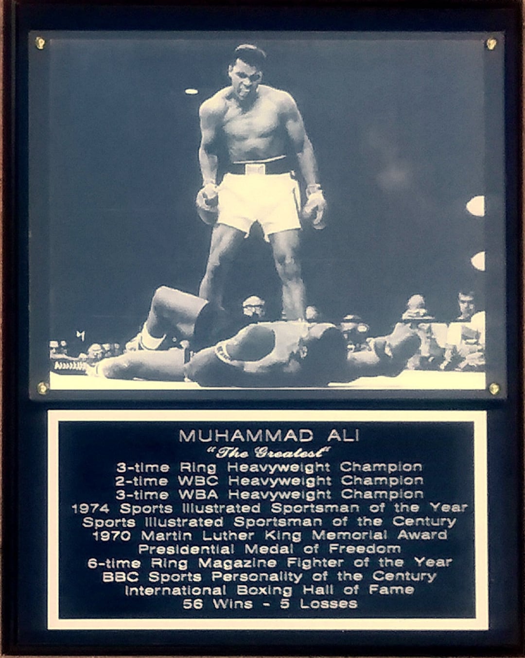 Muhammad Ali 12x15 Memorial Achievement Plaque - Etsy