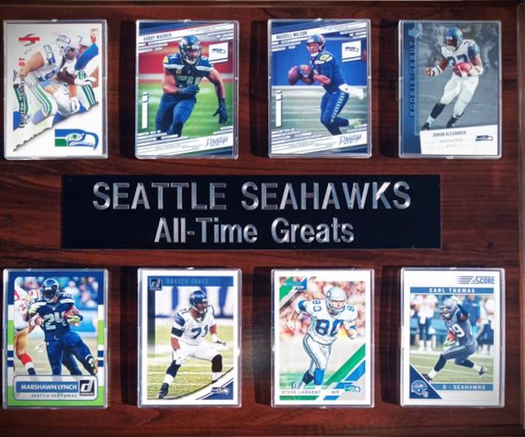Seattle Seahawks All-Time Greats 8-Card 12x15 Plaque FREE SHIPPING ...