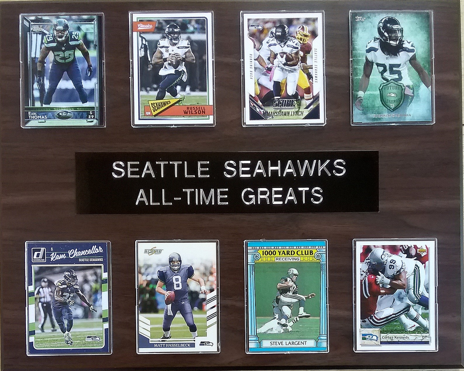 Seattle Seahawks All-Time Greats 8-Card 12x15 Plaque FREE - Etsy.de