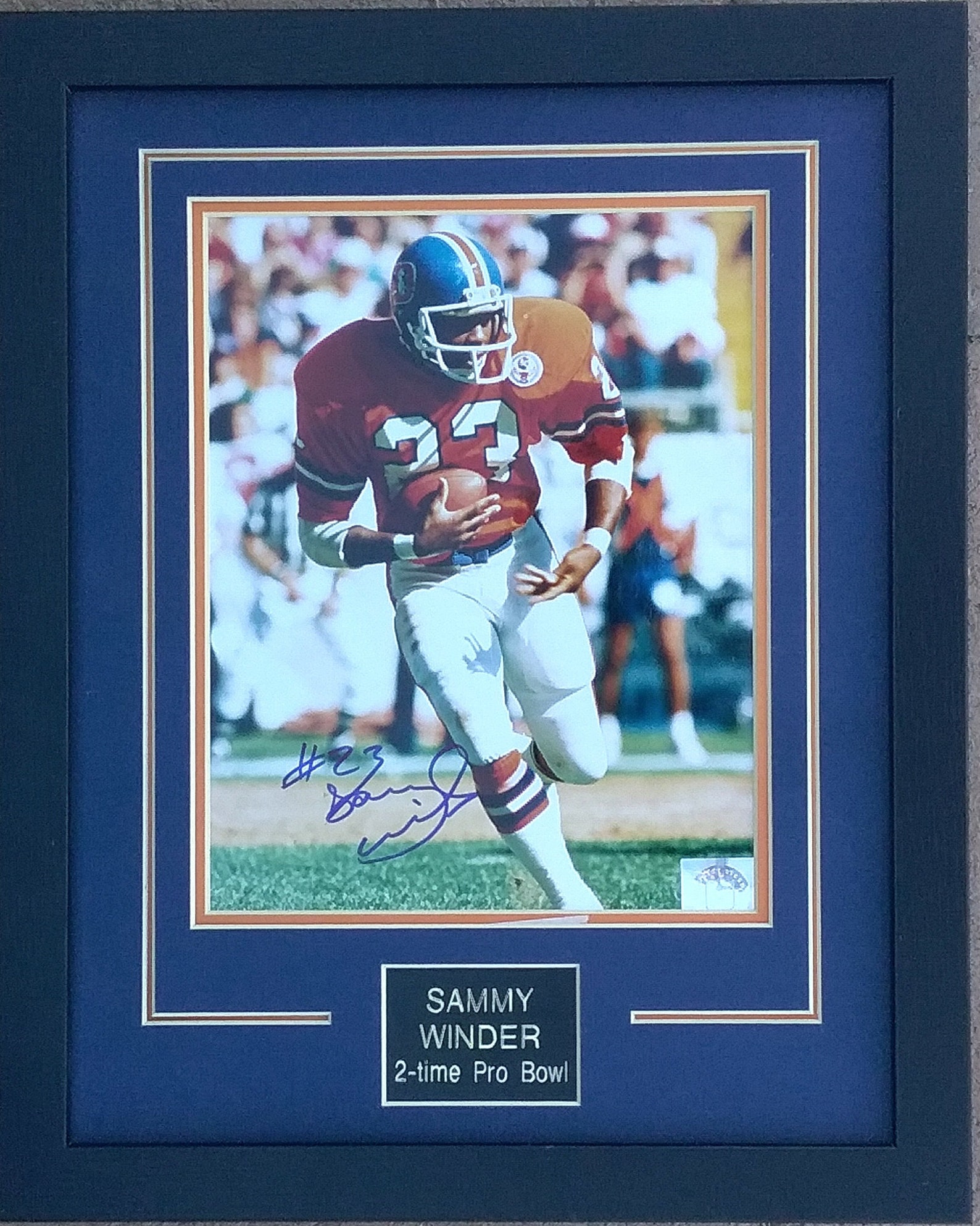 Sammy Winder Denver Broncos Autographed 8x10 Photo Matted in a - Etsy ...