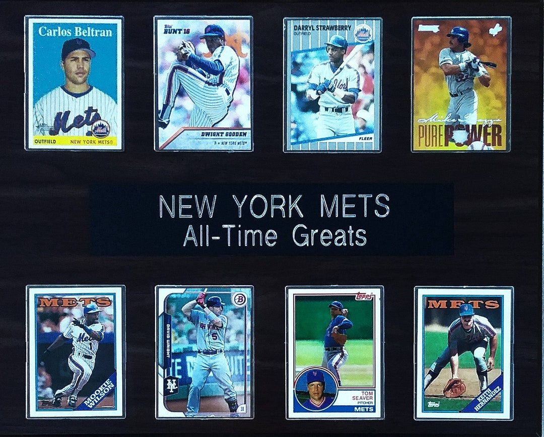 New York Mets All-time Greats 8-card 12x15 Cherry-finished Plaque FREE ...