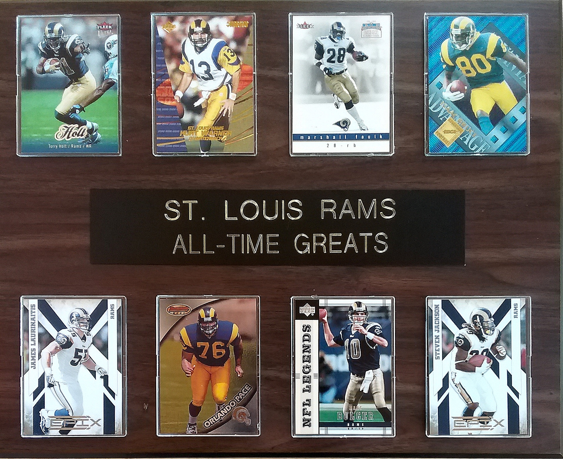 St. Louis Rams All-time Greats 8-card 12x15 Plaque FREE SHIPPING - Etsy