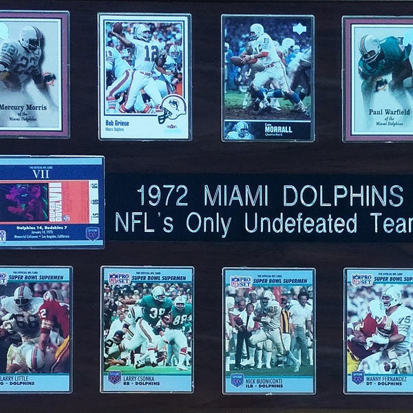 1972 Miami Dolphins - Etsy
