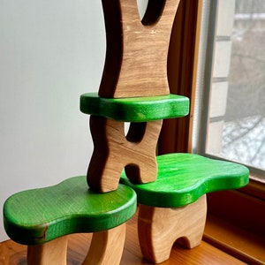 8 Wooden Tree Blocks, Tree House Blocks, Wooden Trees, Tree Building ...