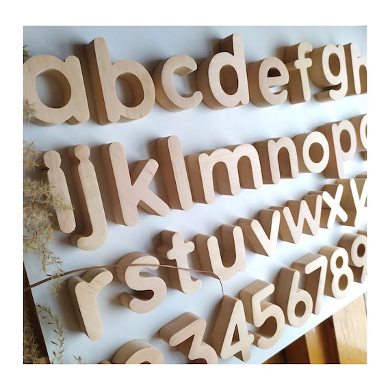 Wooden Alphabet Letters Lowercase