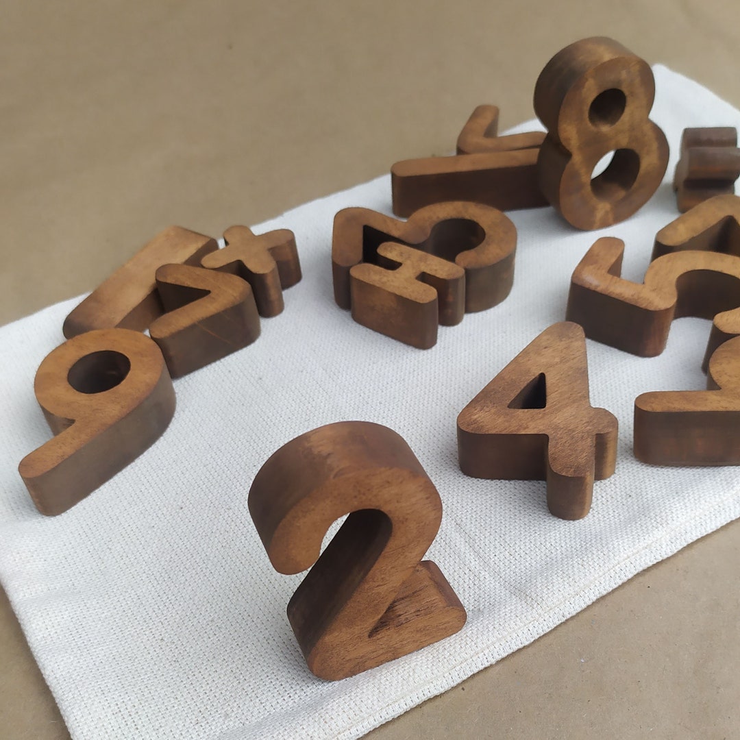 Dark Oil Wooden Numbers 1-10 Magnetic Numbers Set of Numbers - Etsy