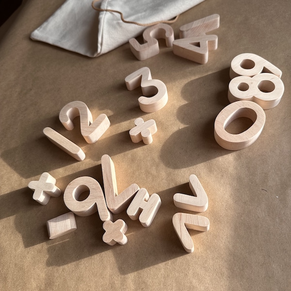 Wooden Numbers - Etsy