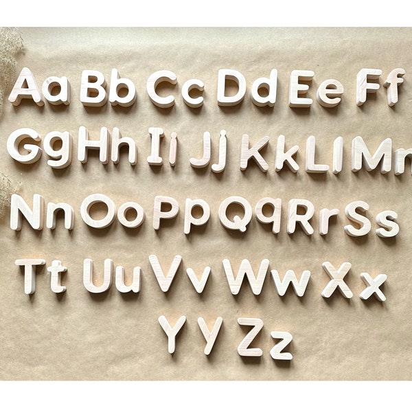 Wooden Alphabet Letters for Crafts - Etsy