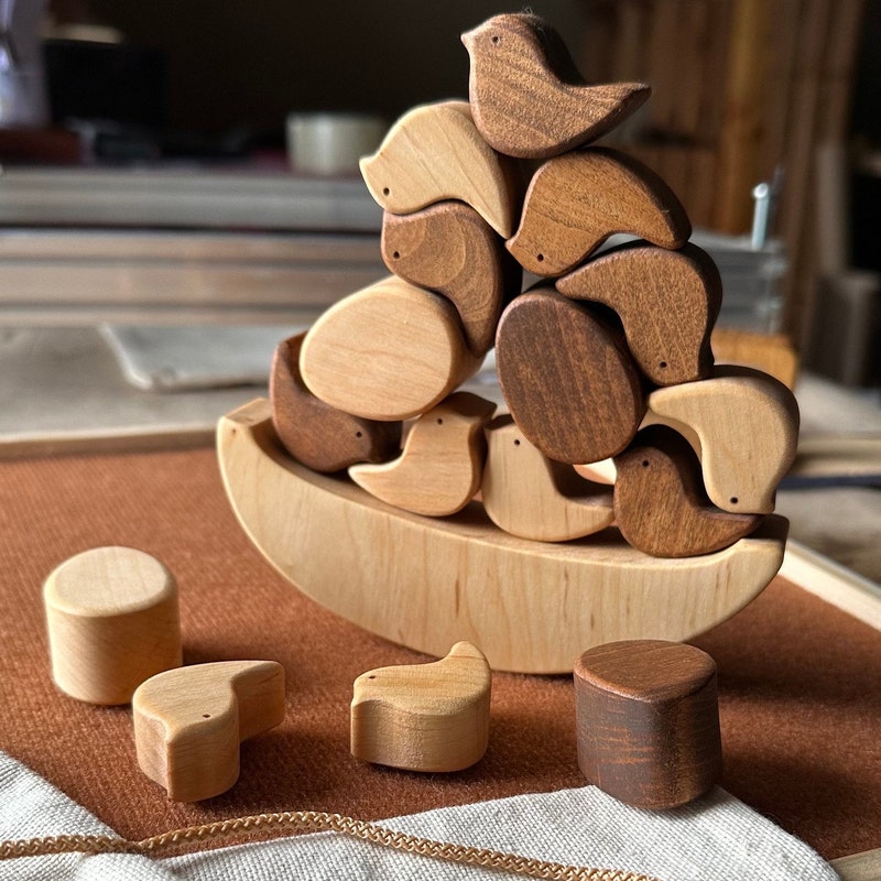 Wooden Animal Balance Toy - Etsy