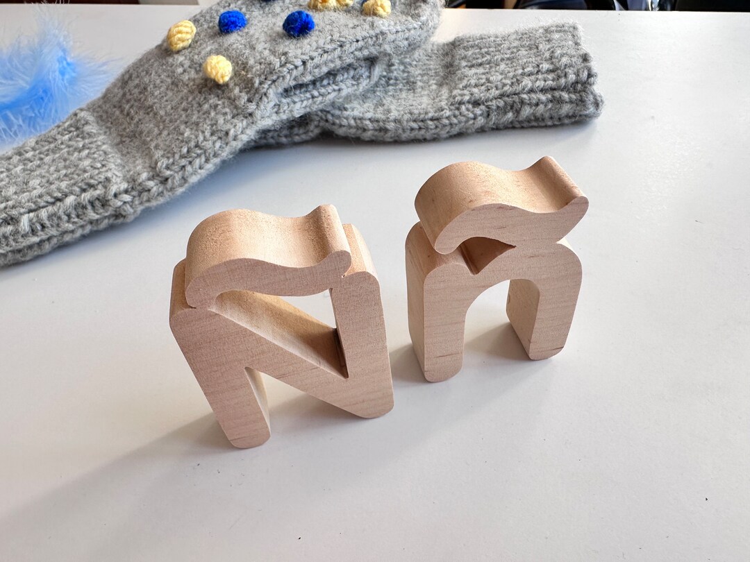 Wooden Spanish Alphabet Uppercase and Lowercase Letters, Spanish ...