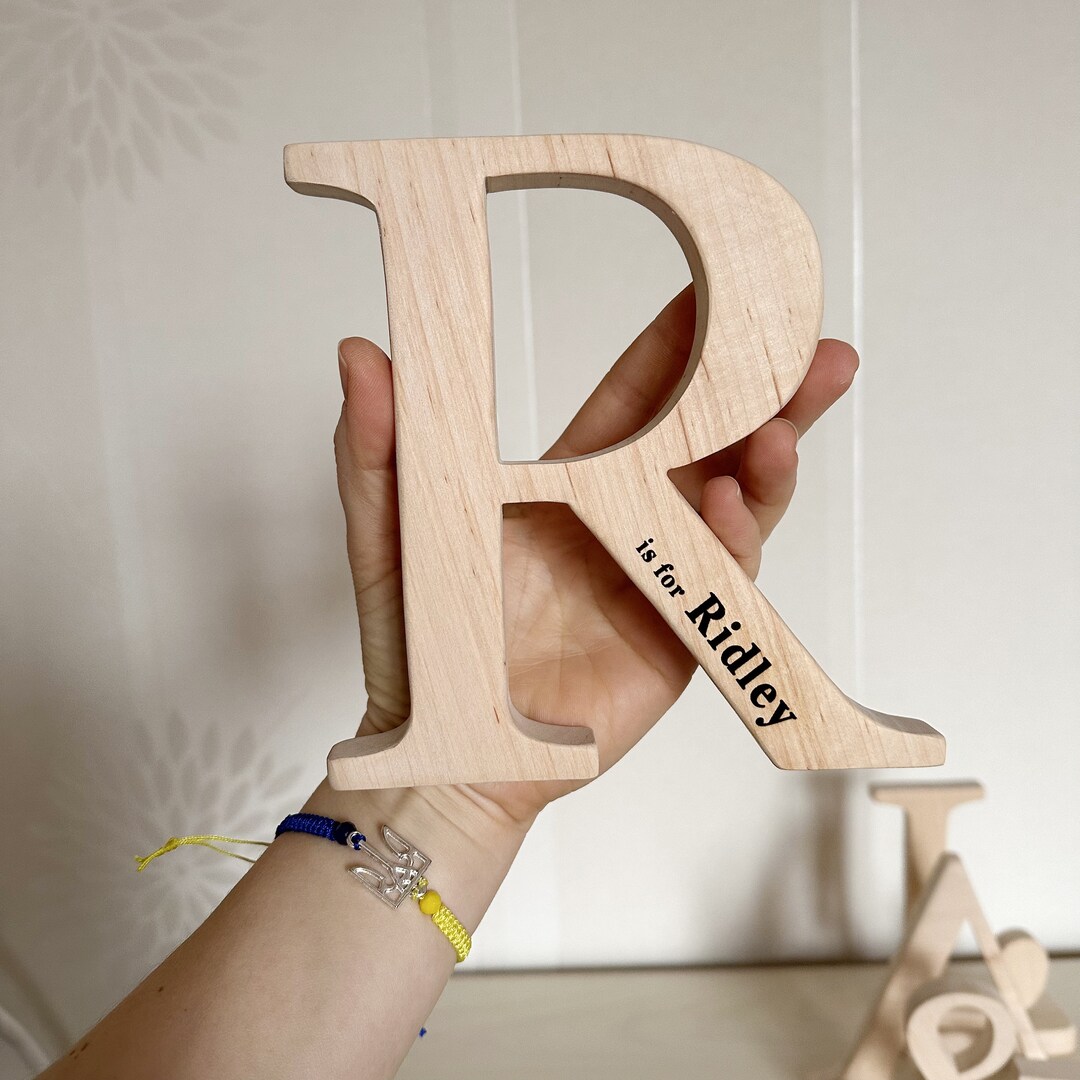 Personalized Freestanding Wooden Letter Sign, Wooden Letters for ...